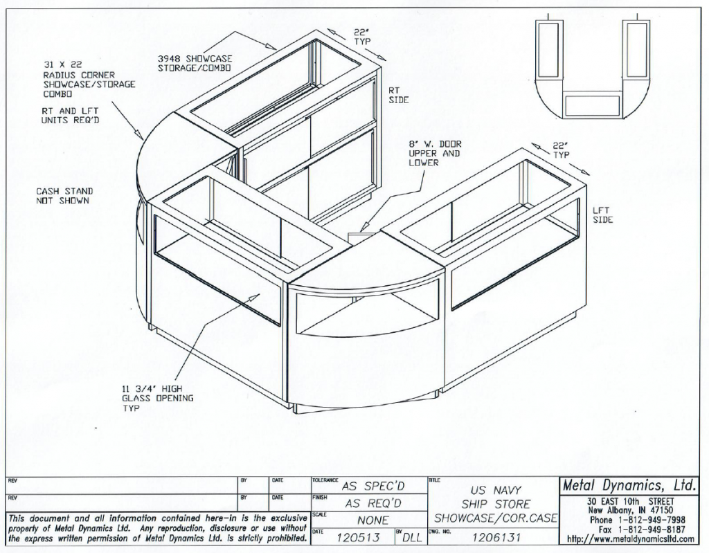 Ship Store Furniture – Metal Dynamics, Ltd.